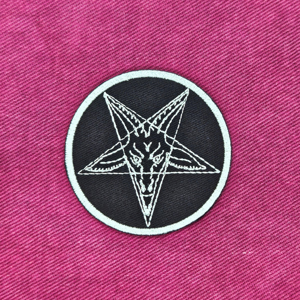 Sigil of Baphomet Iron On Patch - Junkyard Witch
