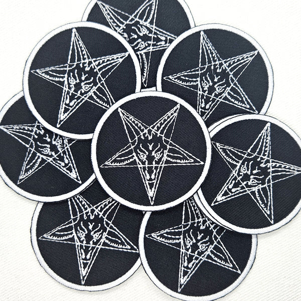 Sigil of Baphomet Iron On Patch - Junkyard Witch