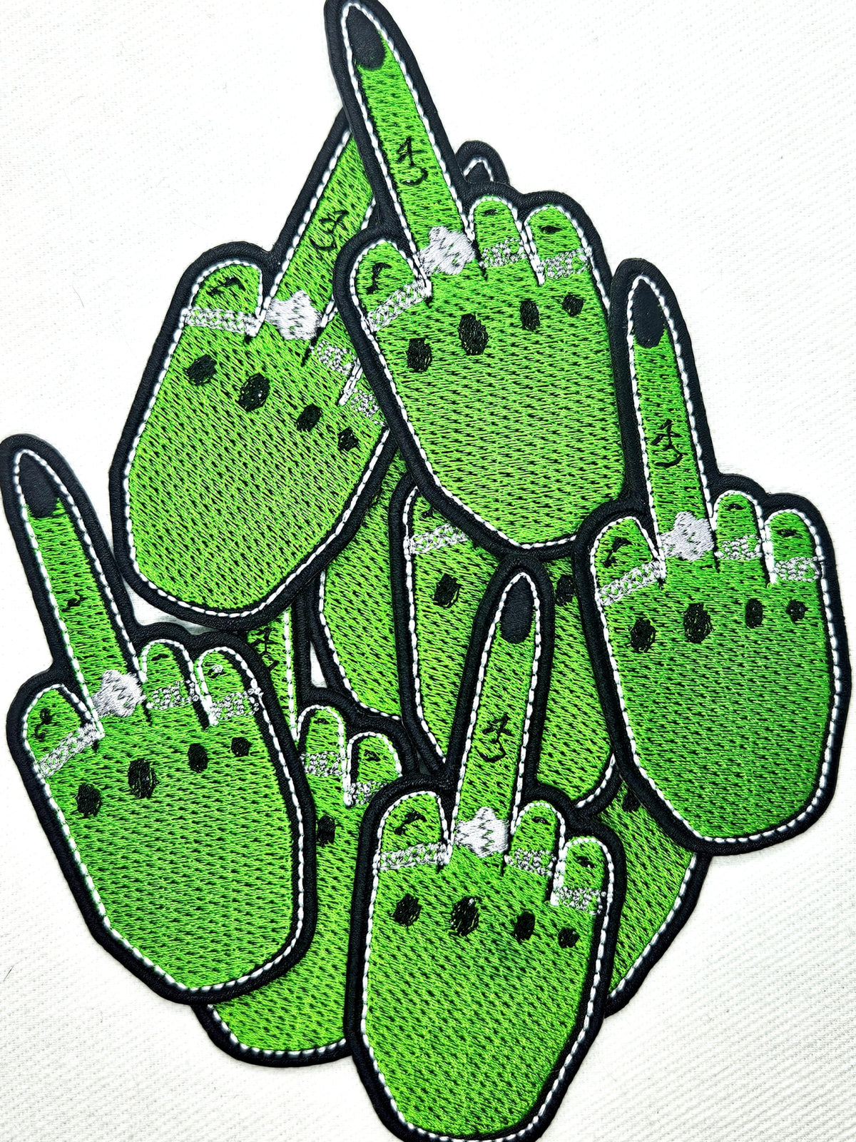 Witches Middle Finger Iron On Patch - Junkyard Witch