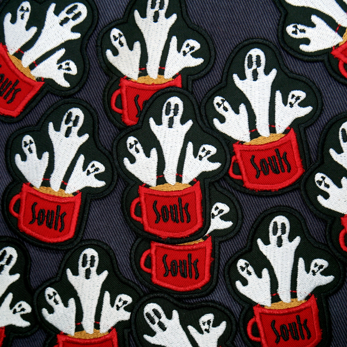 Cup of Souls Embroidered Iron On Patch - Junkyard Witch