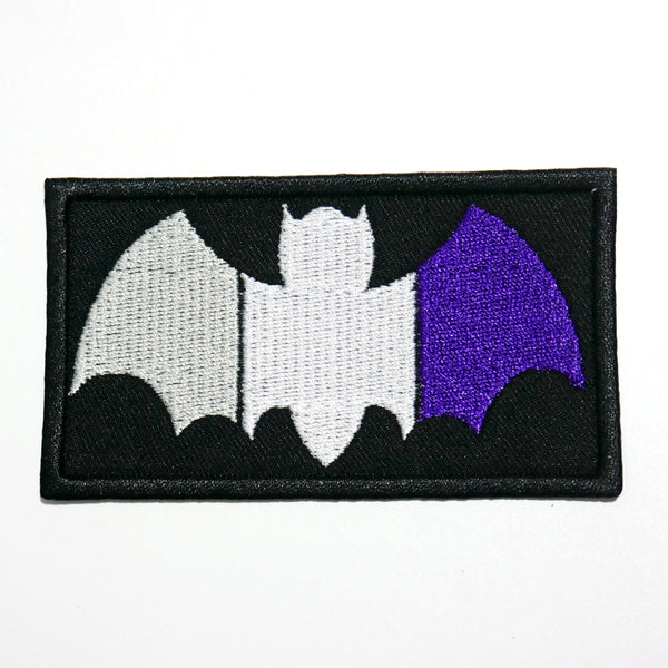 Spooky Pride Bat Iron on Halloween Patch - Junkyard Witch