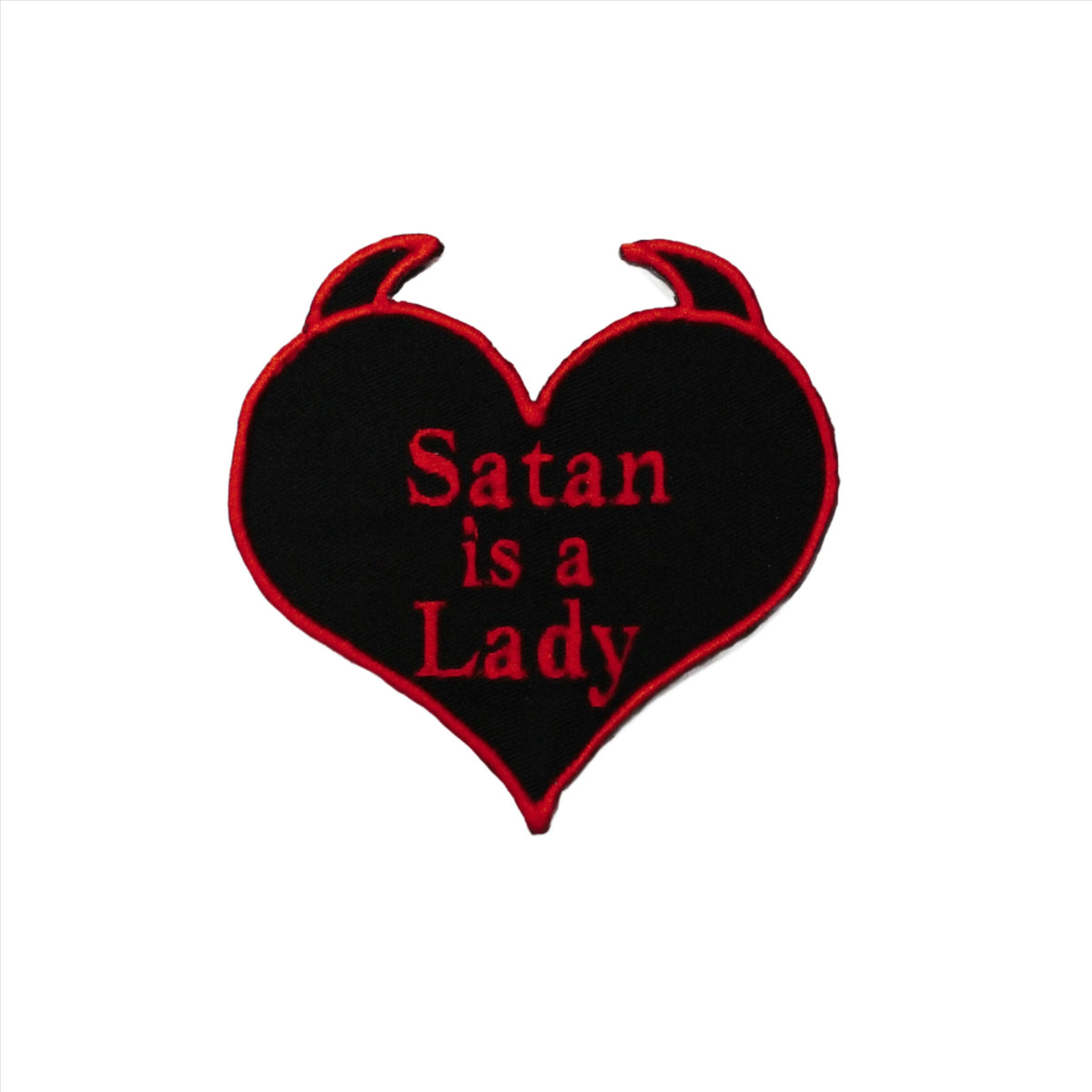 Satan is a Lady Embroidered Patch - Junkyard Witch