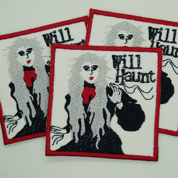 Aunt Haunt Victorian Witch Spooky Iron on Patch - Junkyard Witch